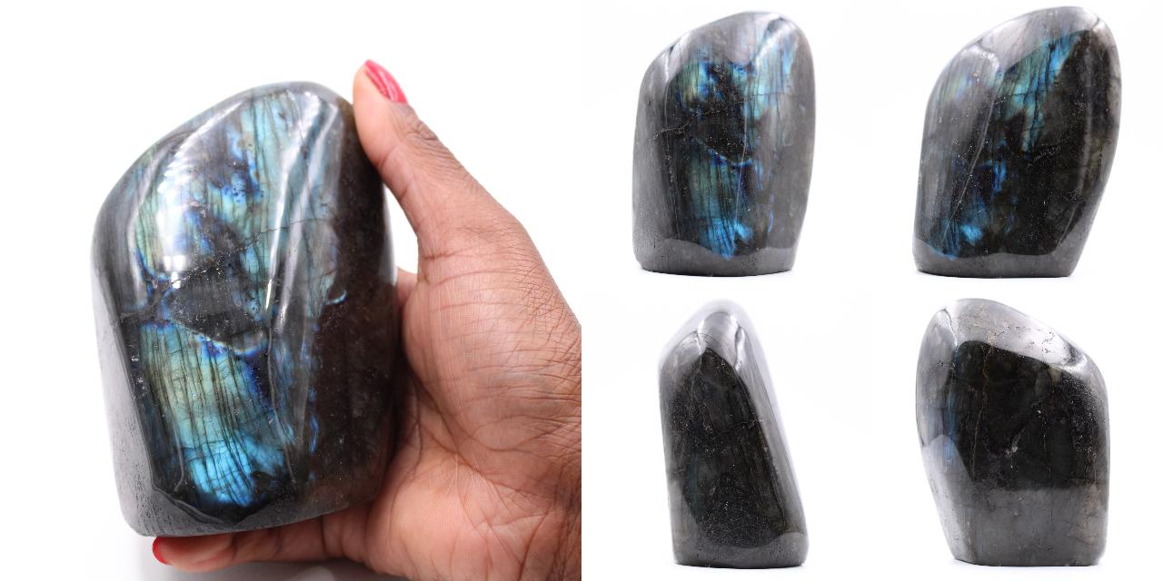 Pietra lucida di labradorite Madagascar 750gr 11cm | 59€