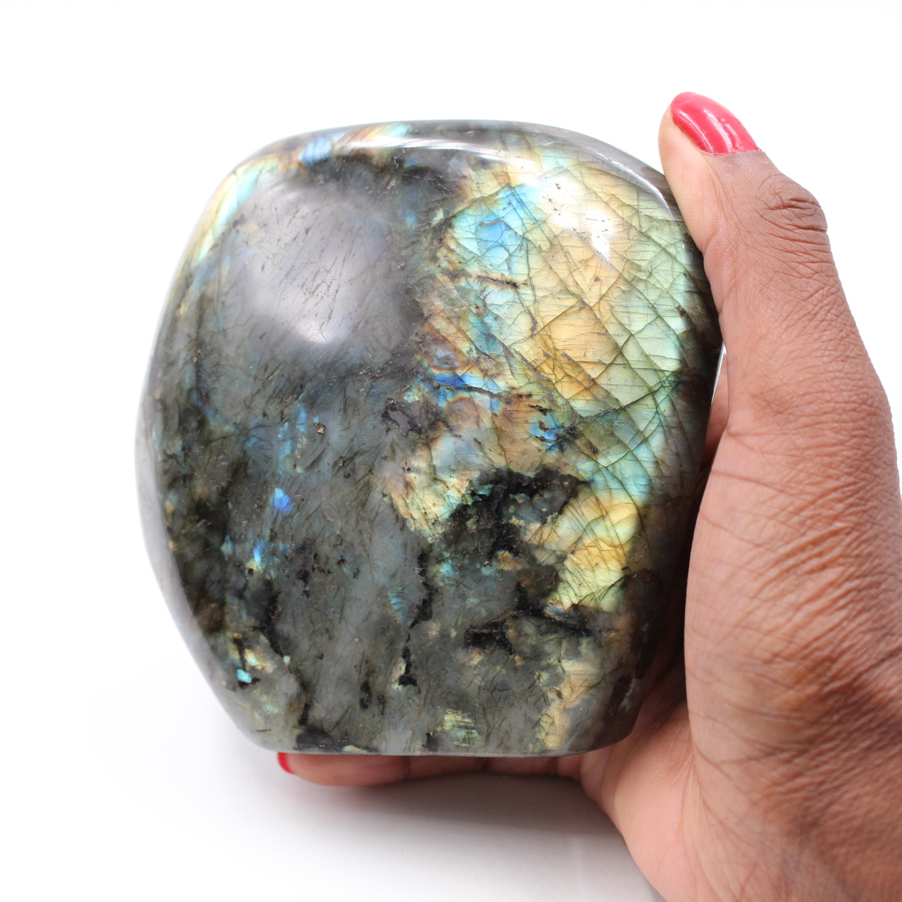 Pietra ornamentale labradorite Madagascar 970gr 11cm | 79€